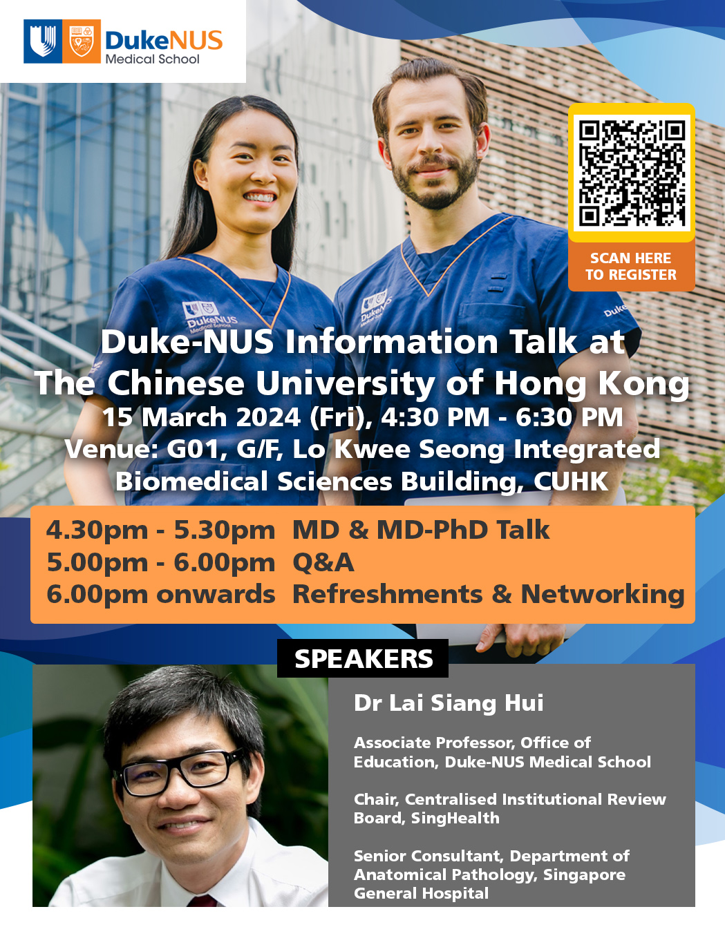 Duke-NUS Information Talk at The Chinese University of Hong Kong (CUHK)