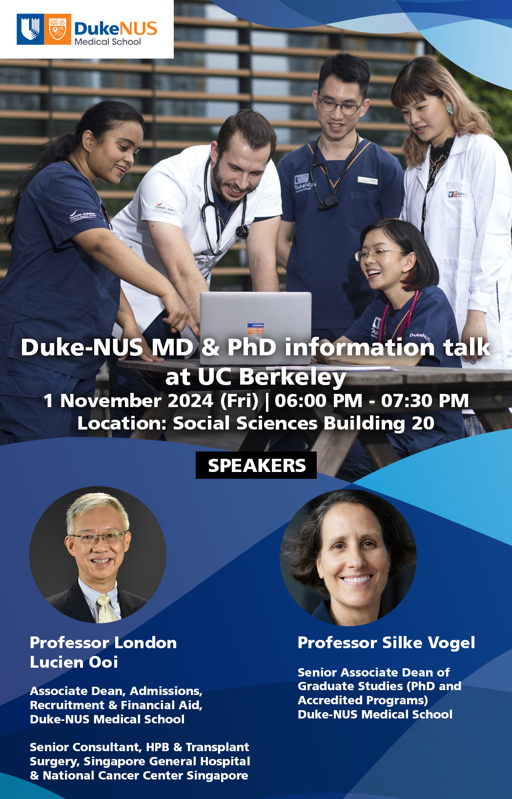 Duke-NUS MD & PhD information talk at UC Berkeley 2024