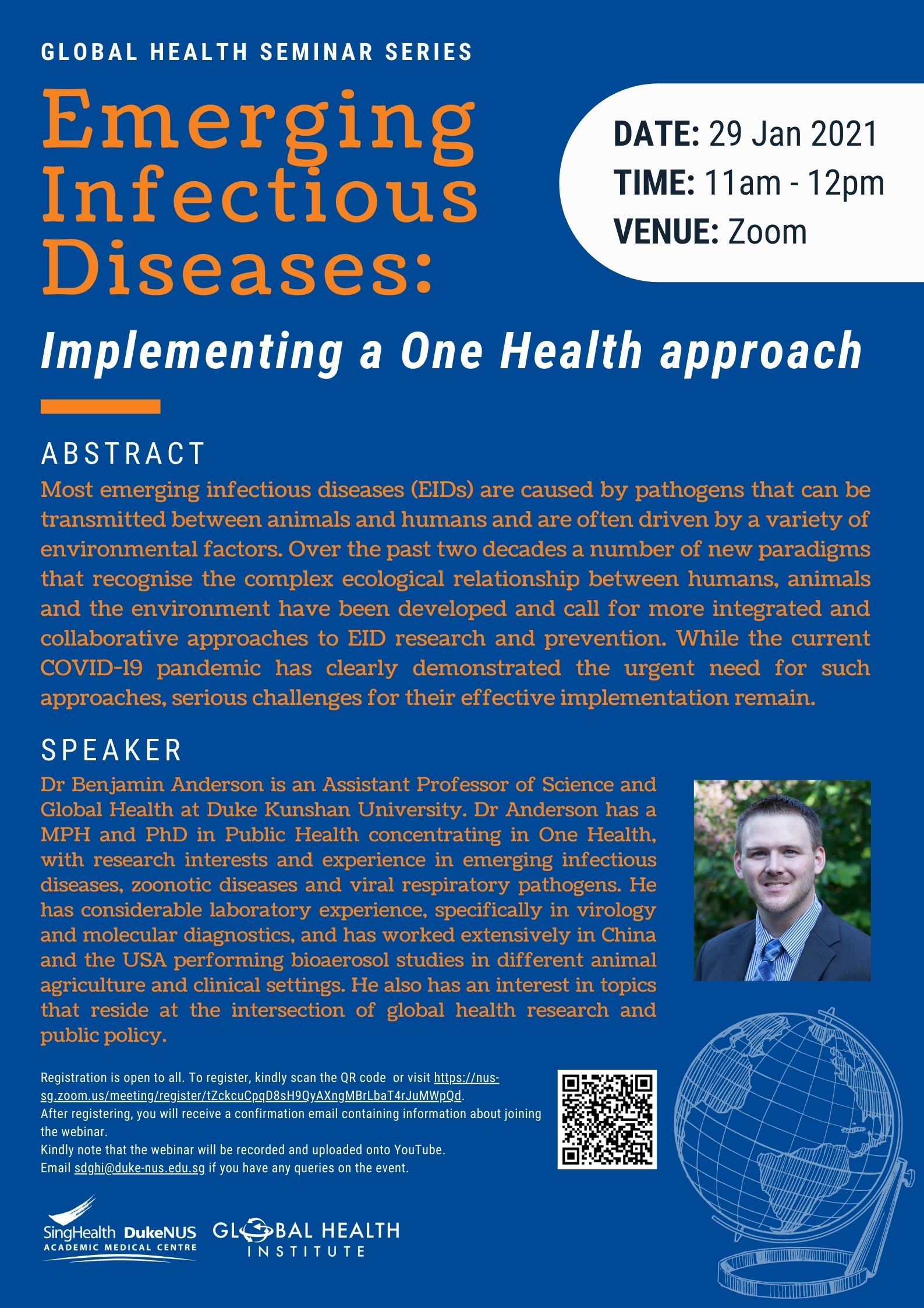 [GH Seminar Series] Emerging Infectious Diseases: Implementing a One ...