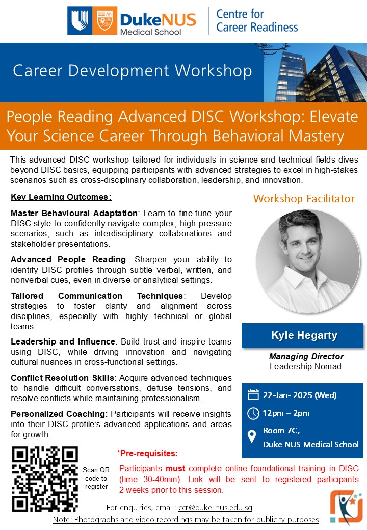 People Reading Advanced DISC Workshop: Elevate Your Science Career ...