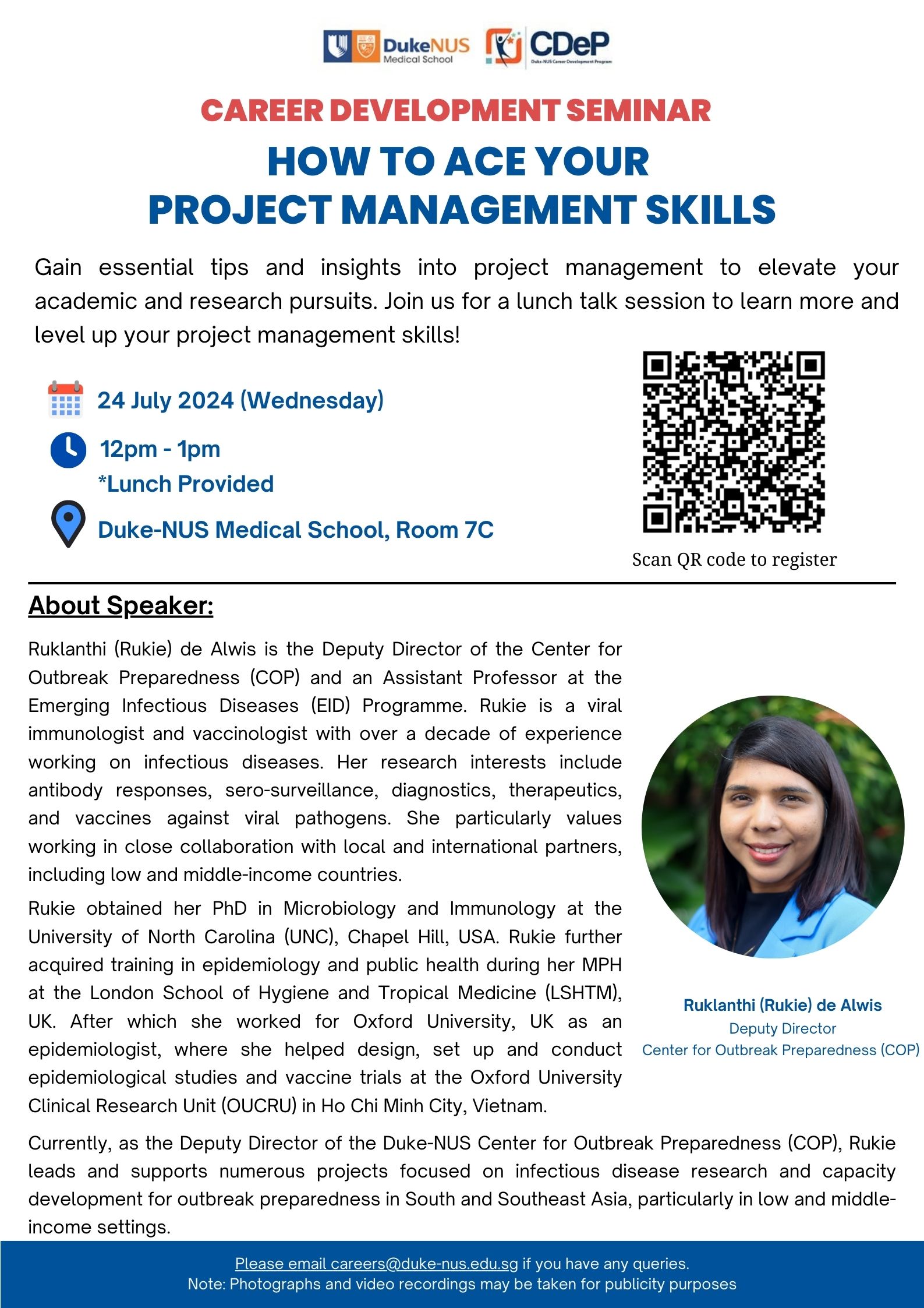 Career Development Seminar: How to Ace Your Project Management Skills