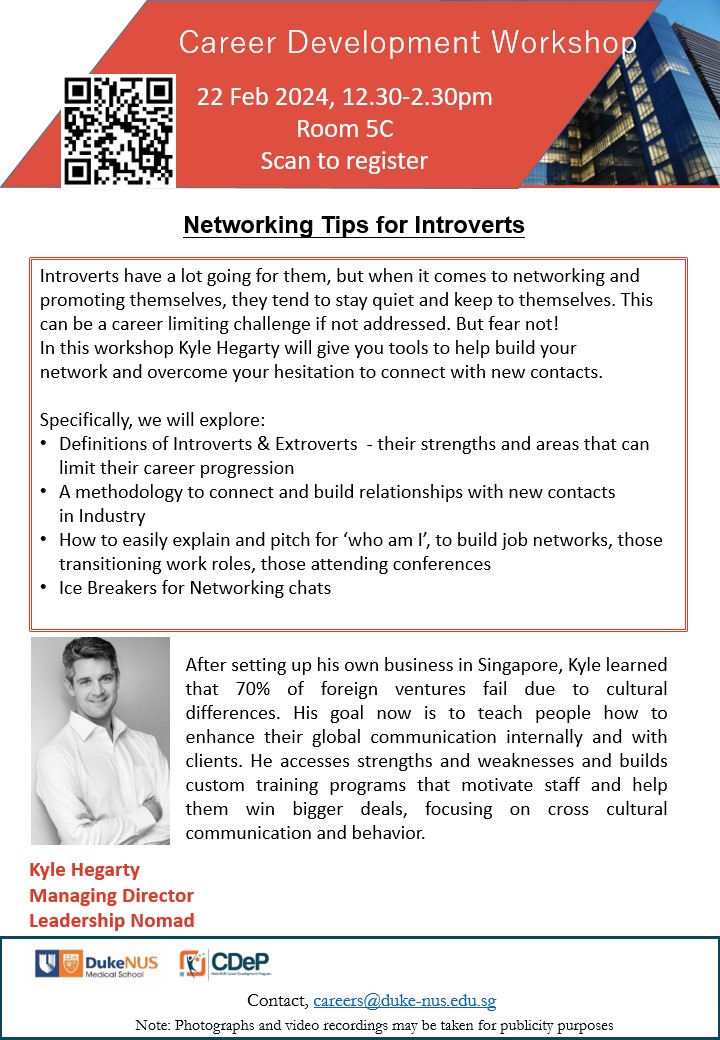 Career Development Workshop: Networking Tips for Introverts