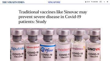 Traditional vaccines like Sinovac may prevent severe disease in Covid ...