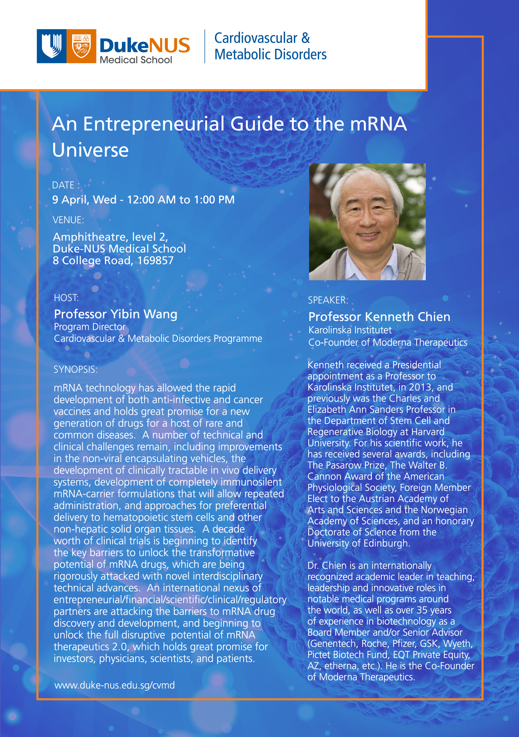 Professor Kenneth Chien Shares Study Insights at CVMD Research Seminar