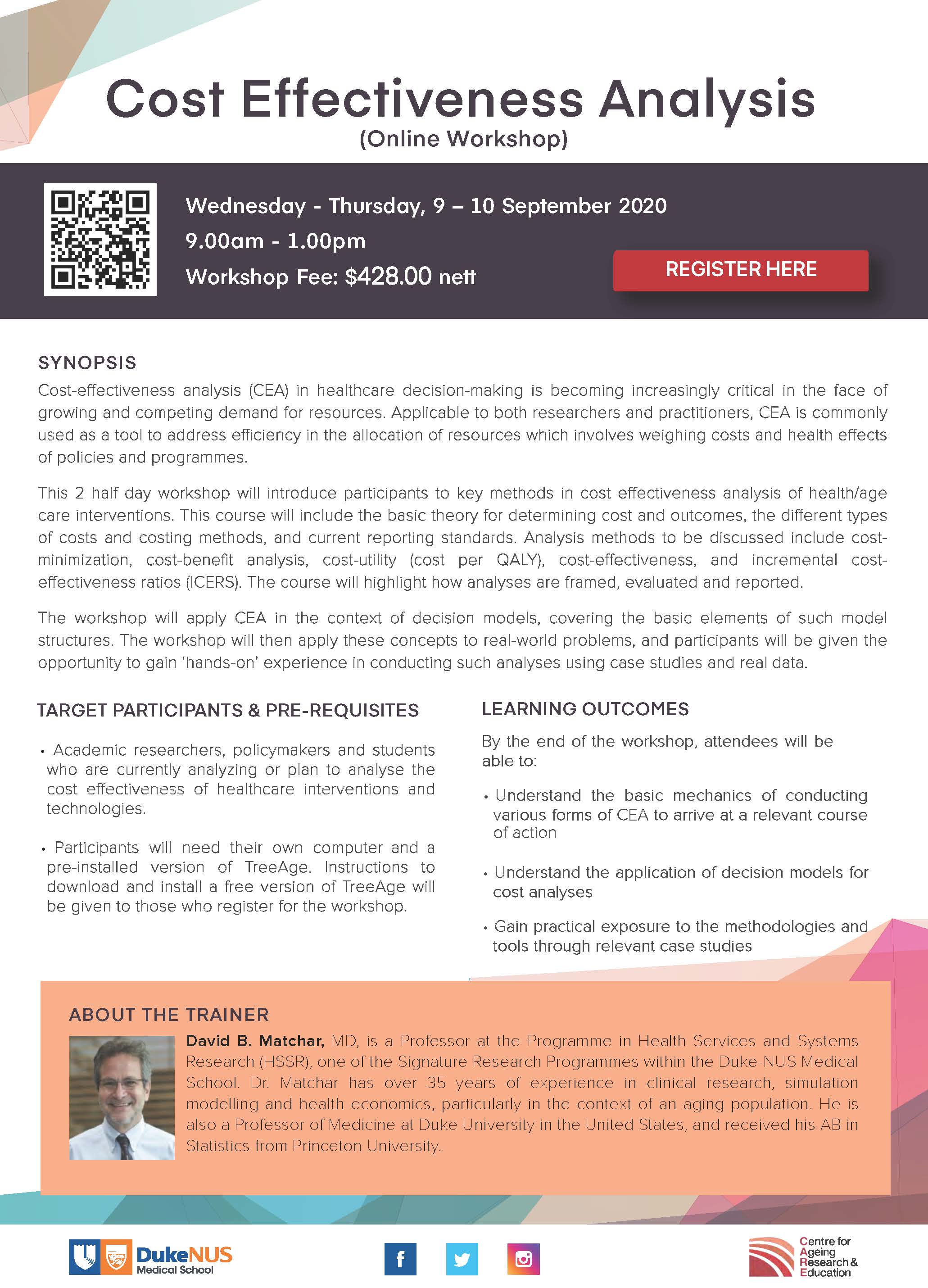 CARE Methods Workshop: Cost Effectiveness Analysis