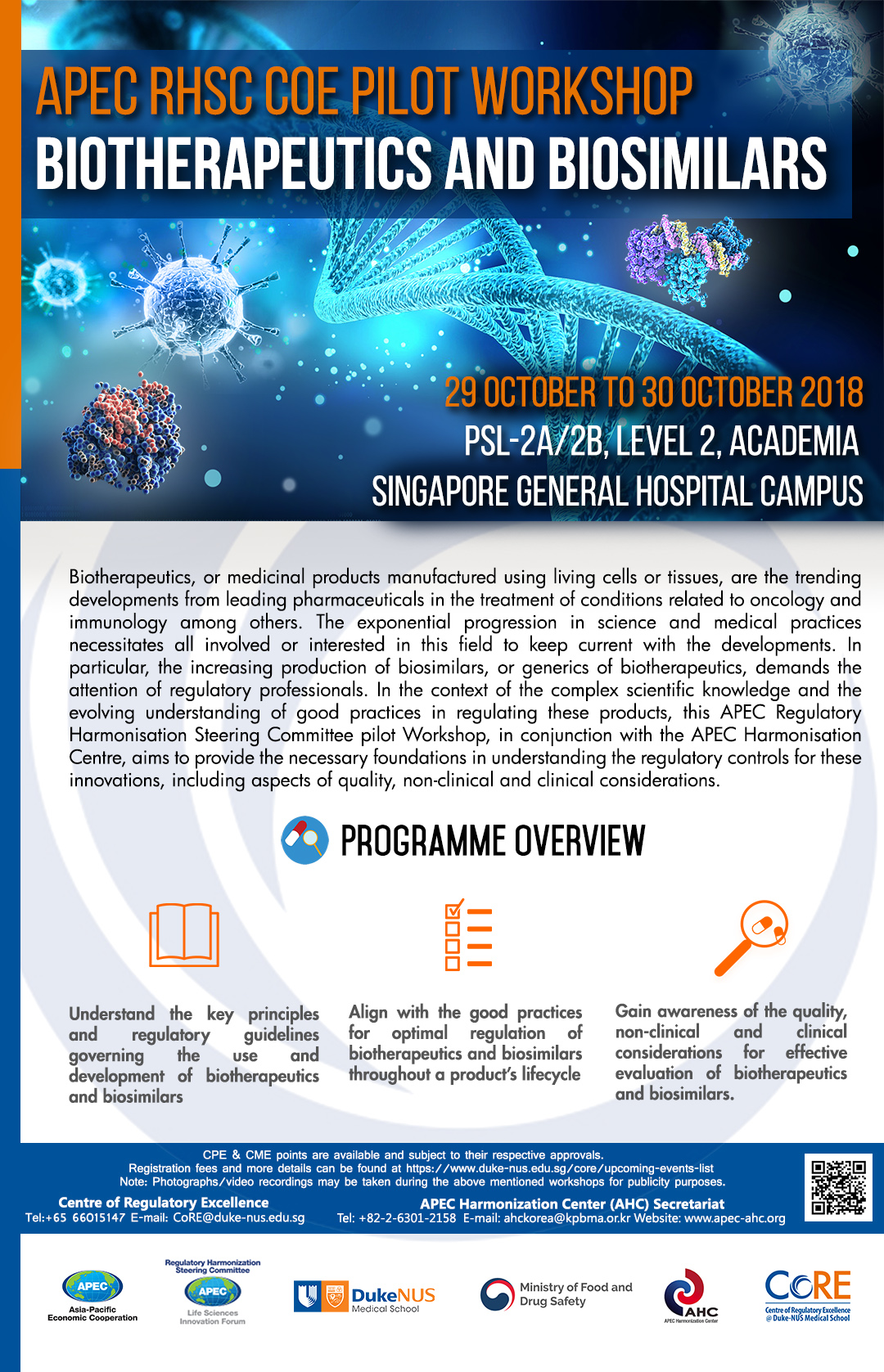 2018 APEC RHSC CoE Pilot Workshop: Biotherapeutics and Biosimilars
