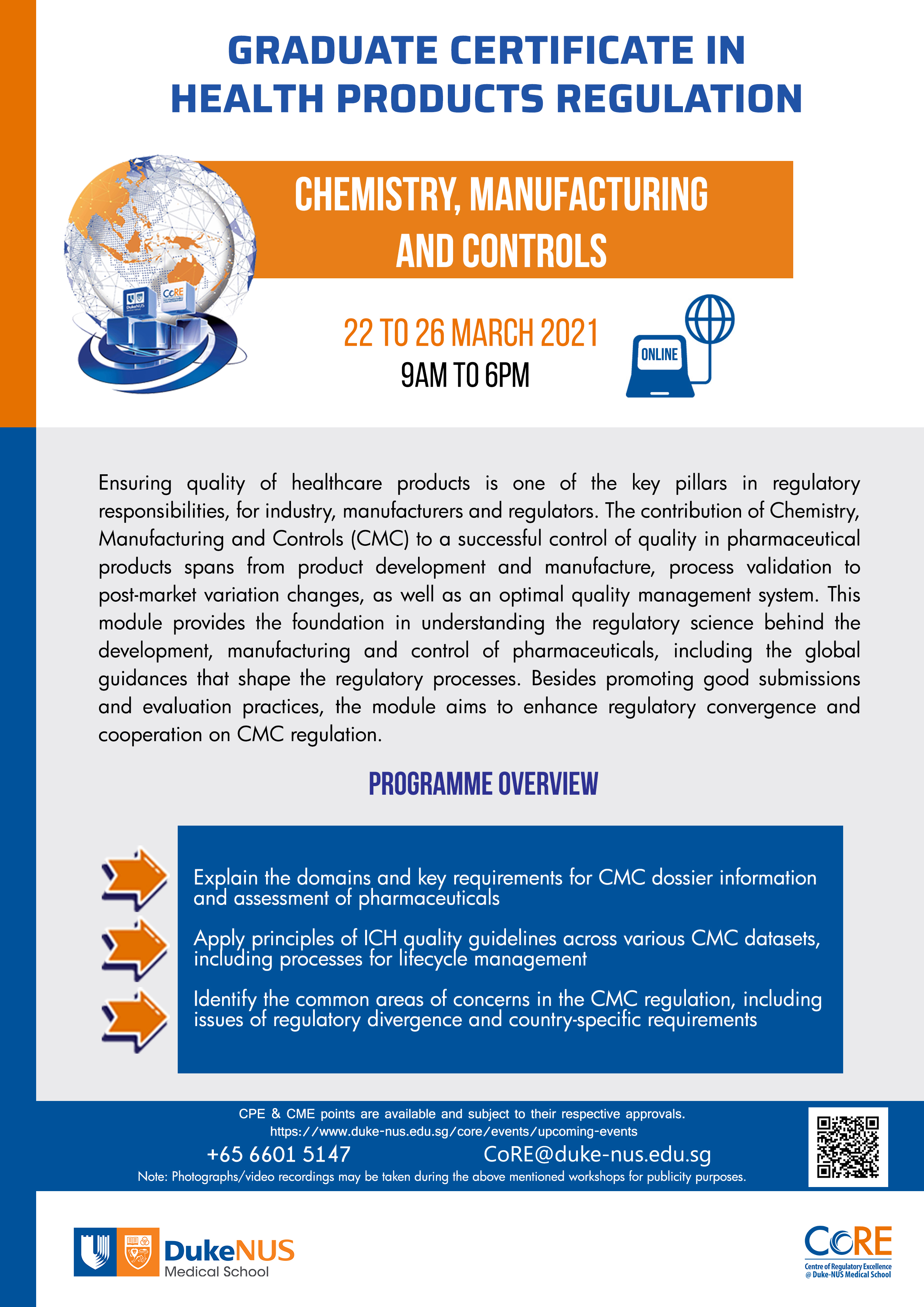 2021 GMS5012 Chemistry, Manufacturing and Controls (Conducted Remotely)