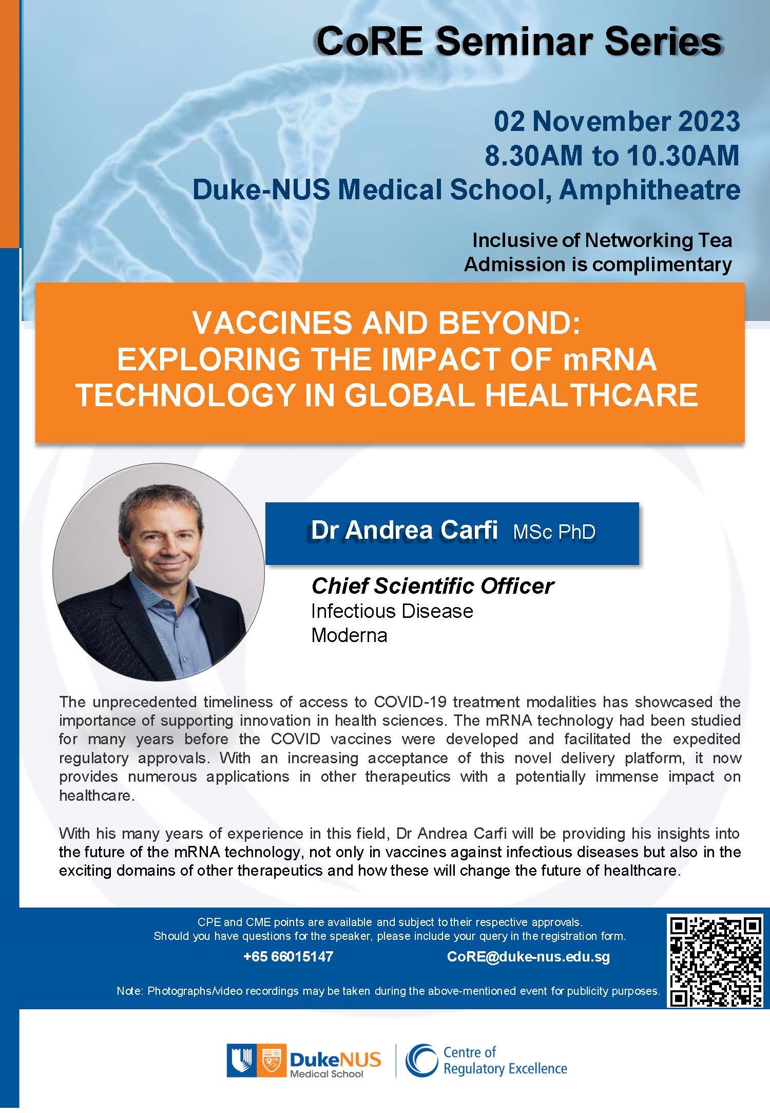 2023 CoRE Seminar Series: Vaccines And Beyond: Exploring the Impact of ...