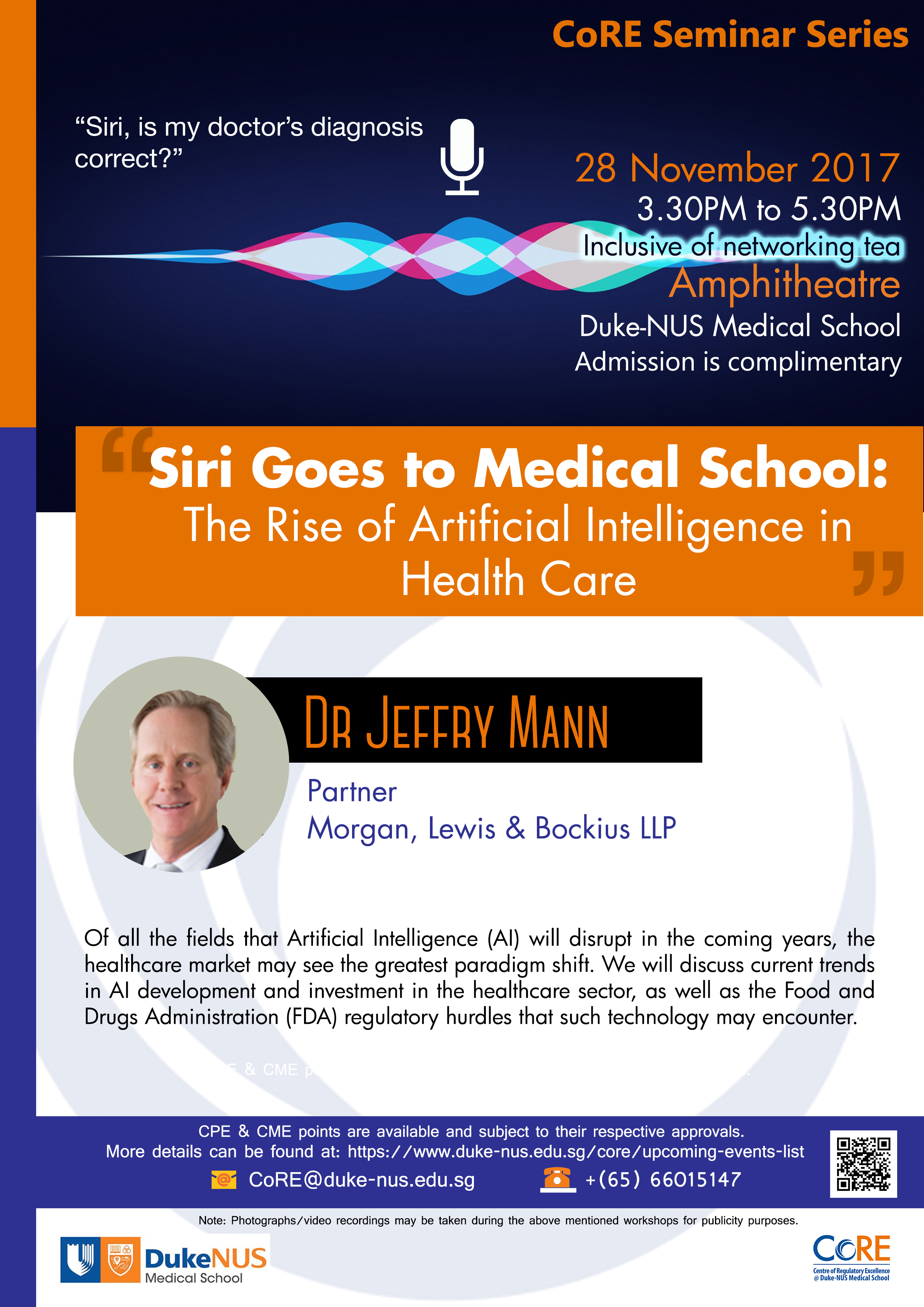 2017 Seminar Series: Siri Goes to Medical School - The Rise of ...
