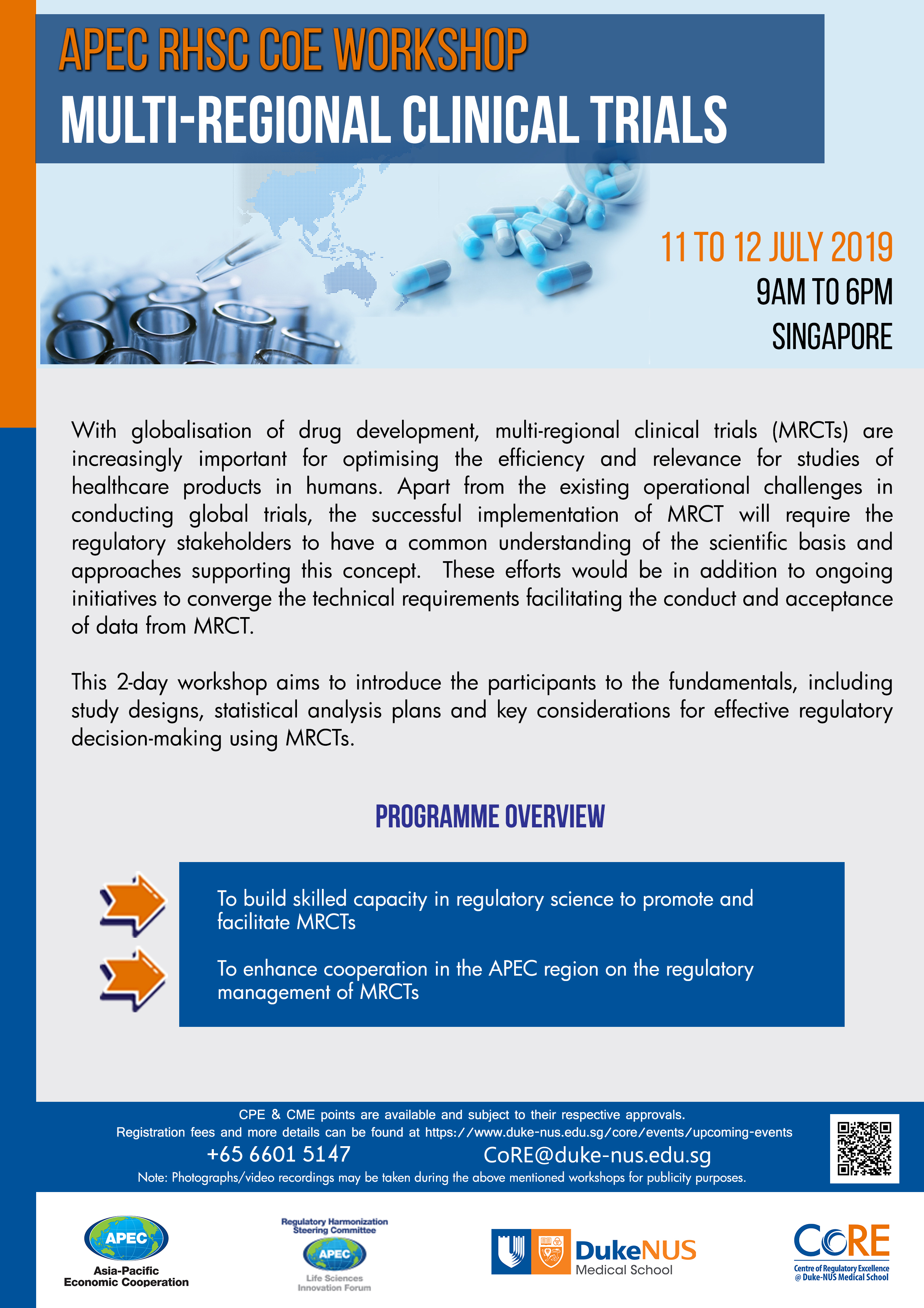 2019 APEC RHSC CoE Workshop: Multi-Regional Clinical Trials